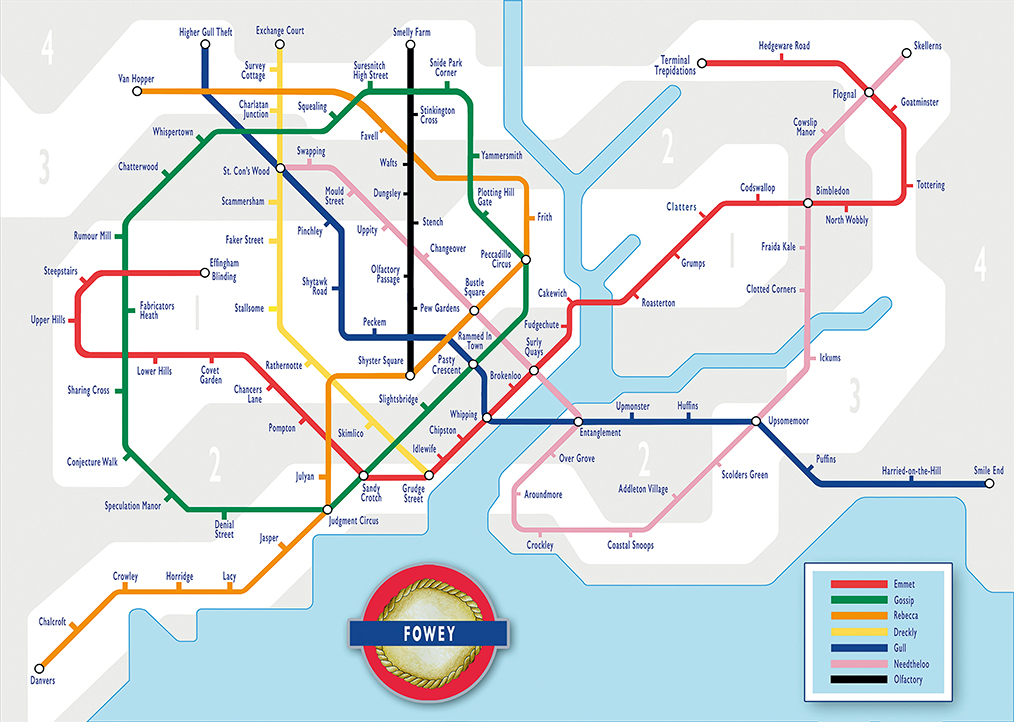 The Fowey Metropolitan Rapid Transit Map